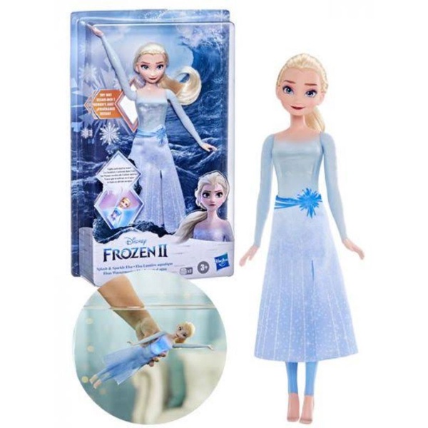 Disney Frozen 2 Splash and Sparkle Elsa Doll Light-up Water Toy 2 ...