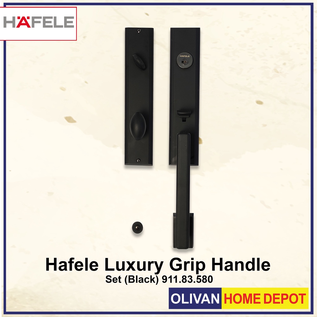 HAFELE Luxury Grip Handle Entrance Standard Duty Black Tubular Type 911 ...
