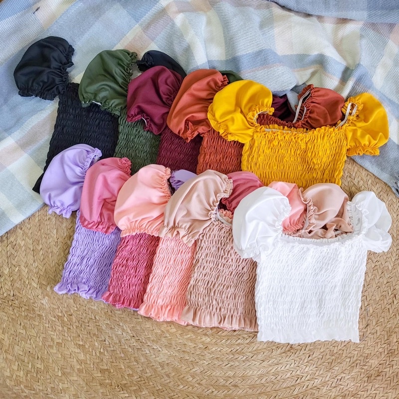 Smocked Puff Top for Kidsfh | Shopee Philippines