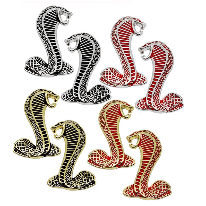 Modified Snake Shelby Metal Car Sticker for Ford Fiesta Mustang F150 ...