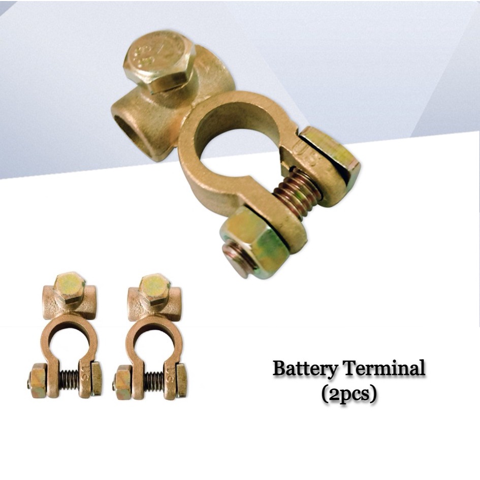 Battery Terminal Clamp/ Angle Type ‘’ORION'' Brass Plated (Per Pack ...