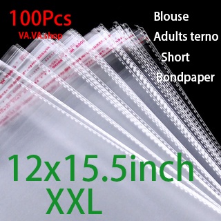 100pcs OPP Plastic with Adhesive XXL 12 x 15.5 inches available ...
