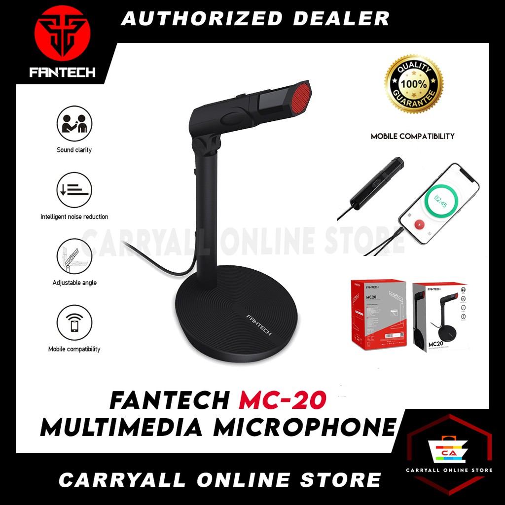 FANTECH MC20 Professional Condenser Multi-Platform Microphone | Shopee ...