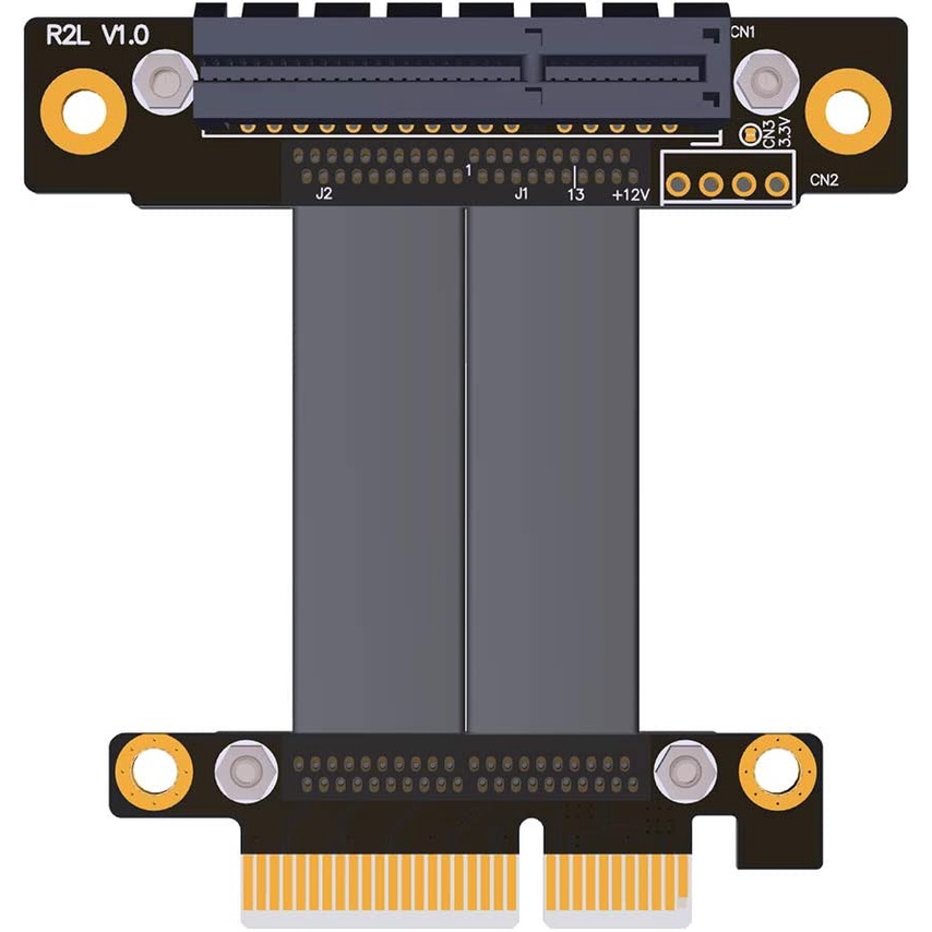 ADT-Link PCIe 3.0 x4 Extension Cable 32G/BPS PCI Express 4X Graphic SSD ...