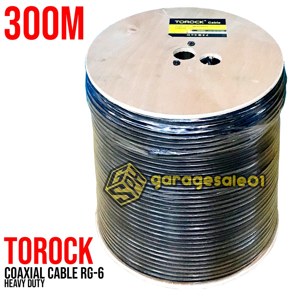 300M TOROCK Coaxial Cable RG-6 RG6 Heavy Duty | Shopee Philippines
