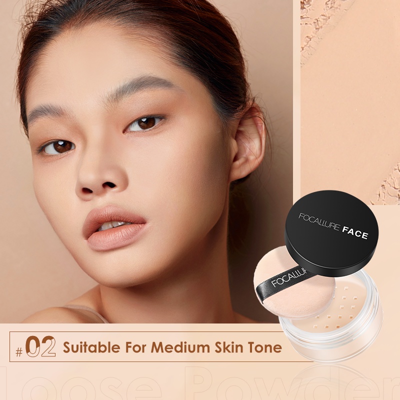 FOCALLURE 3 Colors Loose Setting Powder Oil Control Smooth Face Makeup ...