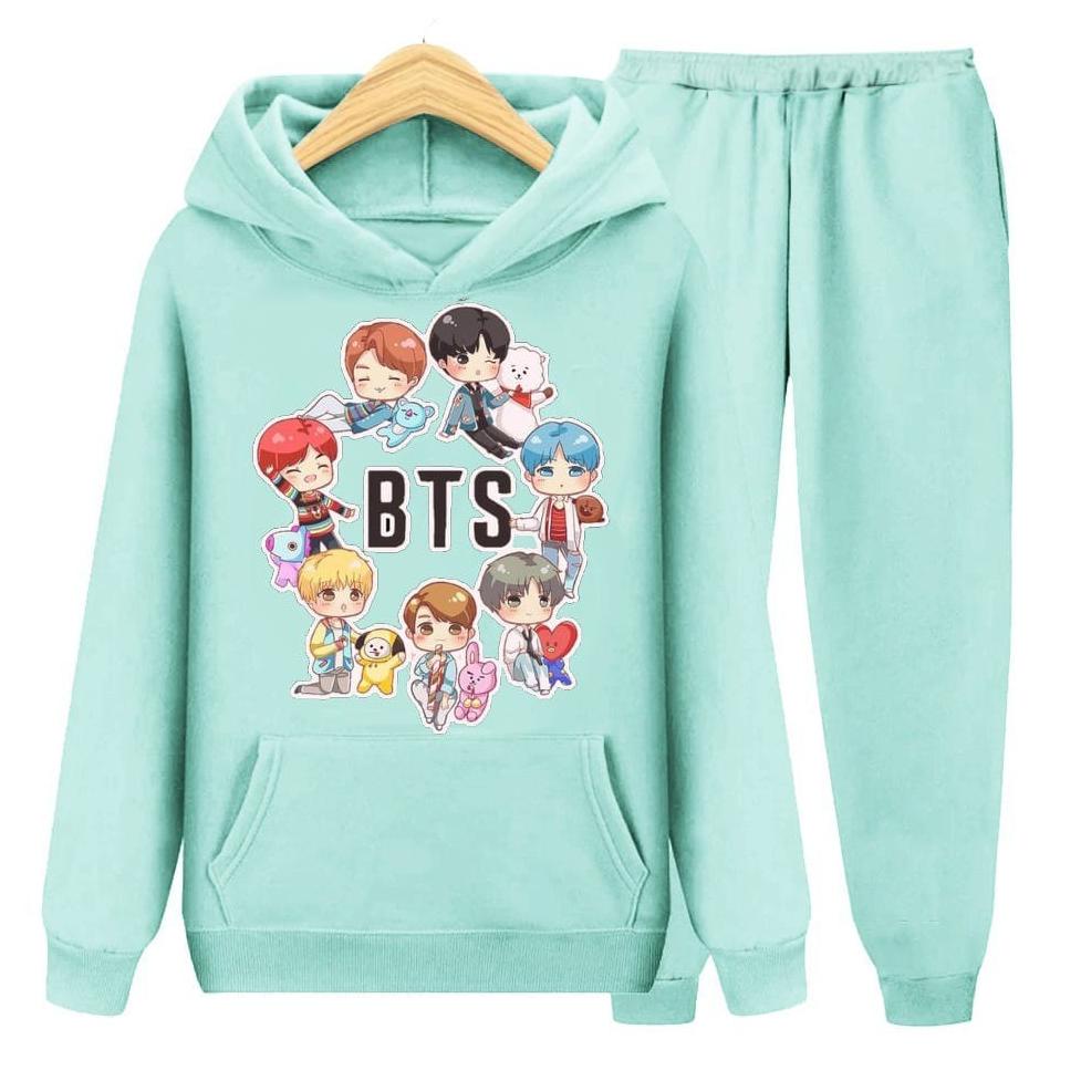 New Product - YVF - Kids BTS Hoodie Set/Korean BTS Jacket Sweater Suit ...