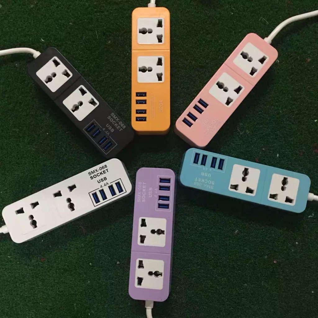 Universal Multifunction Smart Power Socket 5V-4A with 2 Plug Sockets ...