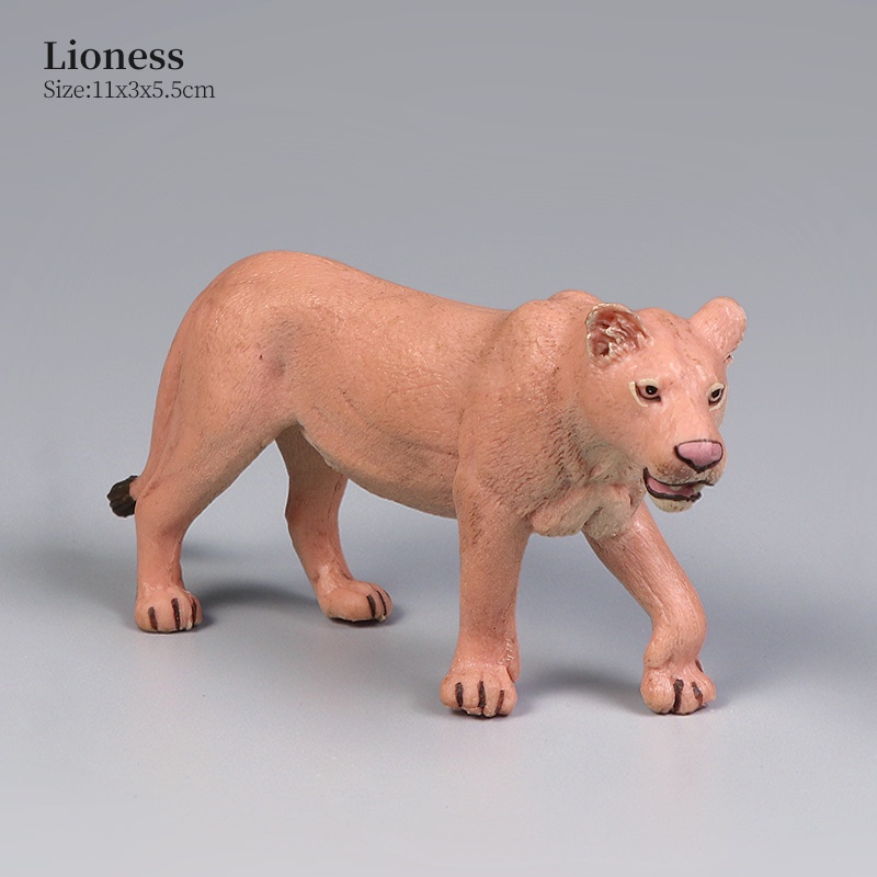 African Wild Lion Solid Simulation Animals Model Toy Realistic Plastic ...