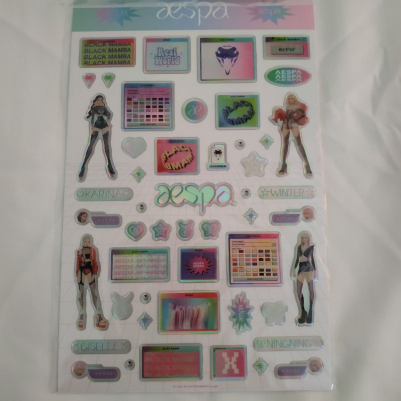 EPOXY AESPA STICKER ONLY | Shopee Philippines