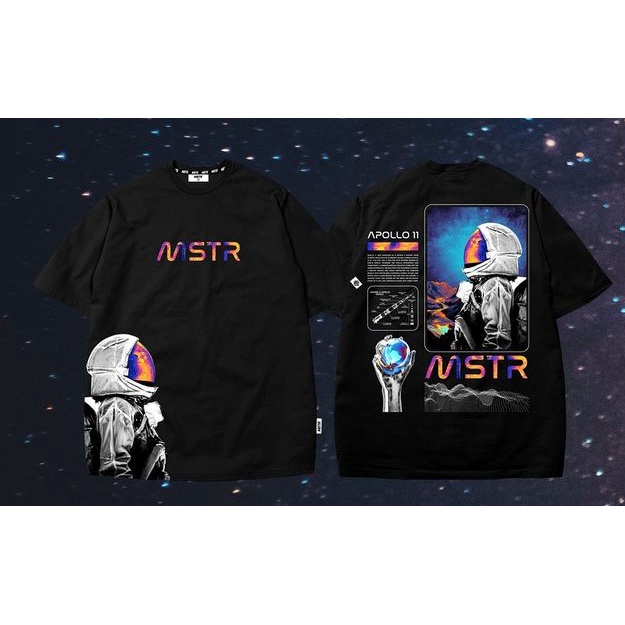 MSTR CO. - SPACE COLLECTION "APOLLO 11" Men T-Shirt (Black) | Shopee ...