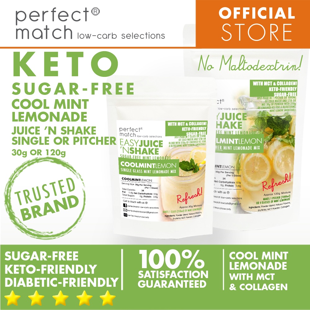 PerfectMatch Low-carb® l Keto Juice N’ Shake l Mint Lemonade l Single ...