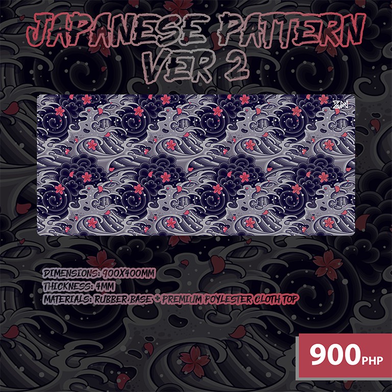 ZenithPads - Japanese Pattern XXL Extended Gaming Mousepad | Shopee ...