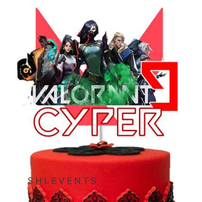 Valorant Cake topper | Shopee Philippines