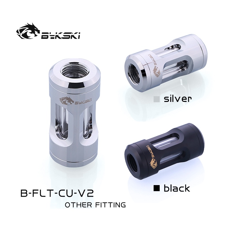 Bykski B-FLT-CU-V2,PC Water Cooling Filter Fittings,Dual Inner G1/4 Thread Female To Female ...