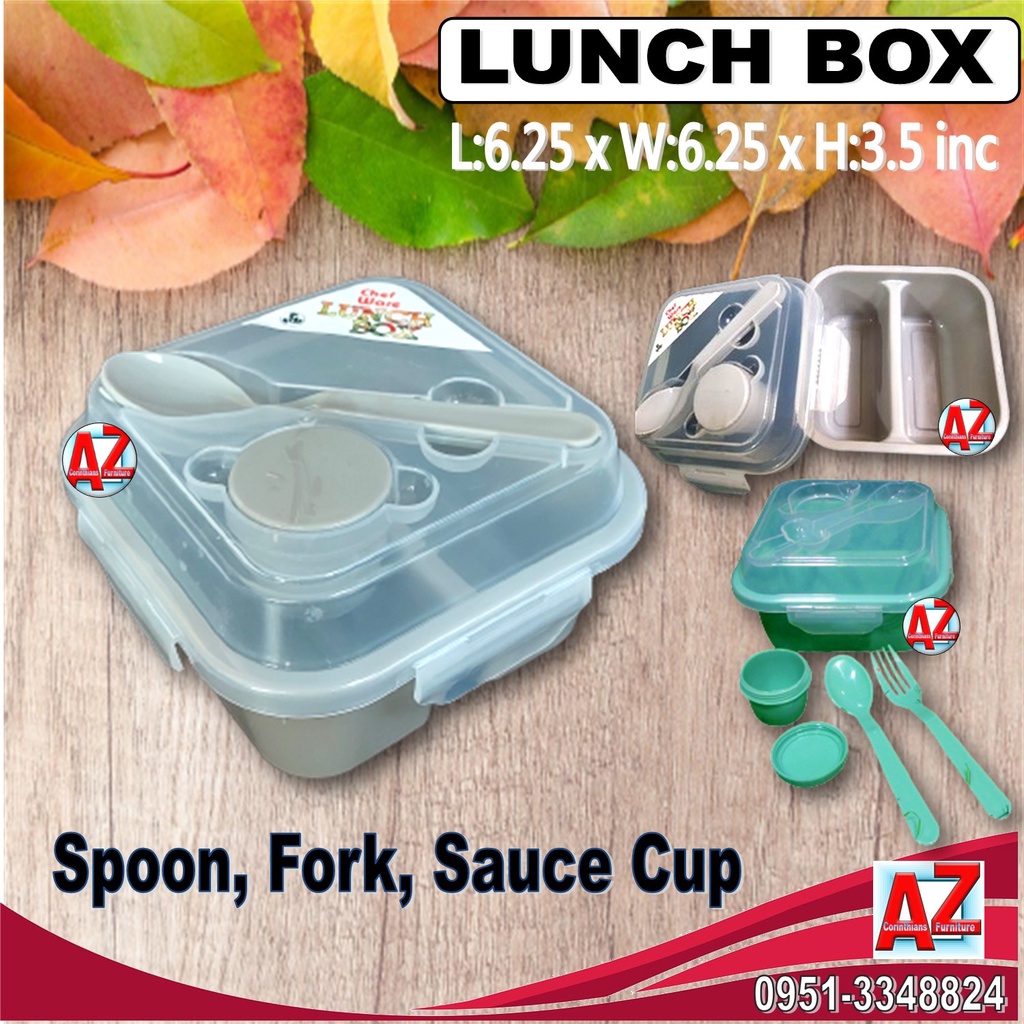 lunch Box , Bento Box Complete Lunch Box with Spoon and fork and Cup ...