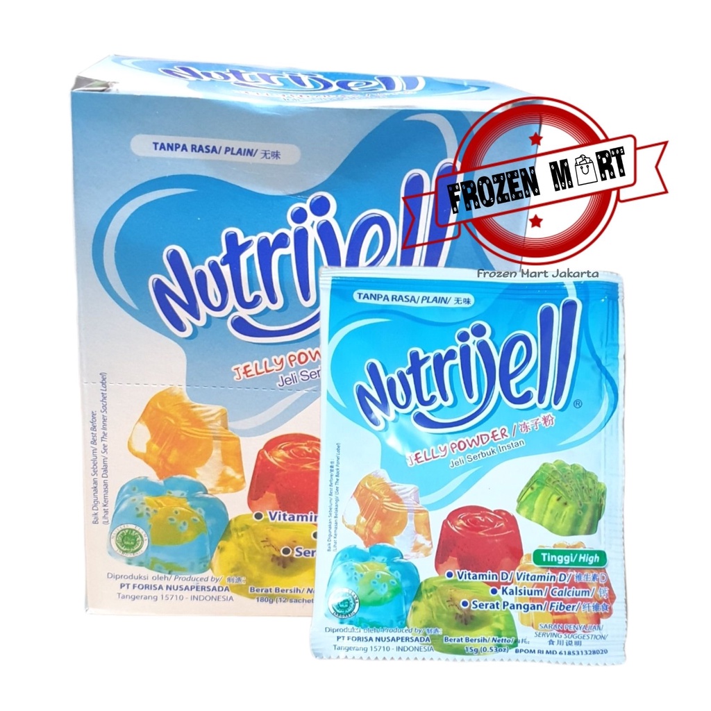 NUTRIJELL Without Flavor / Instant Agar Agar / Konnyaku Jelly Powder 15 ...