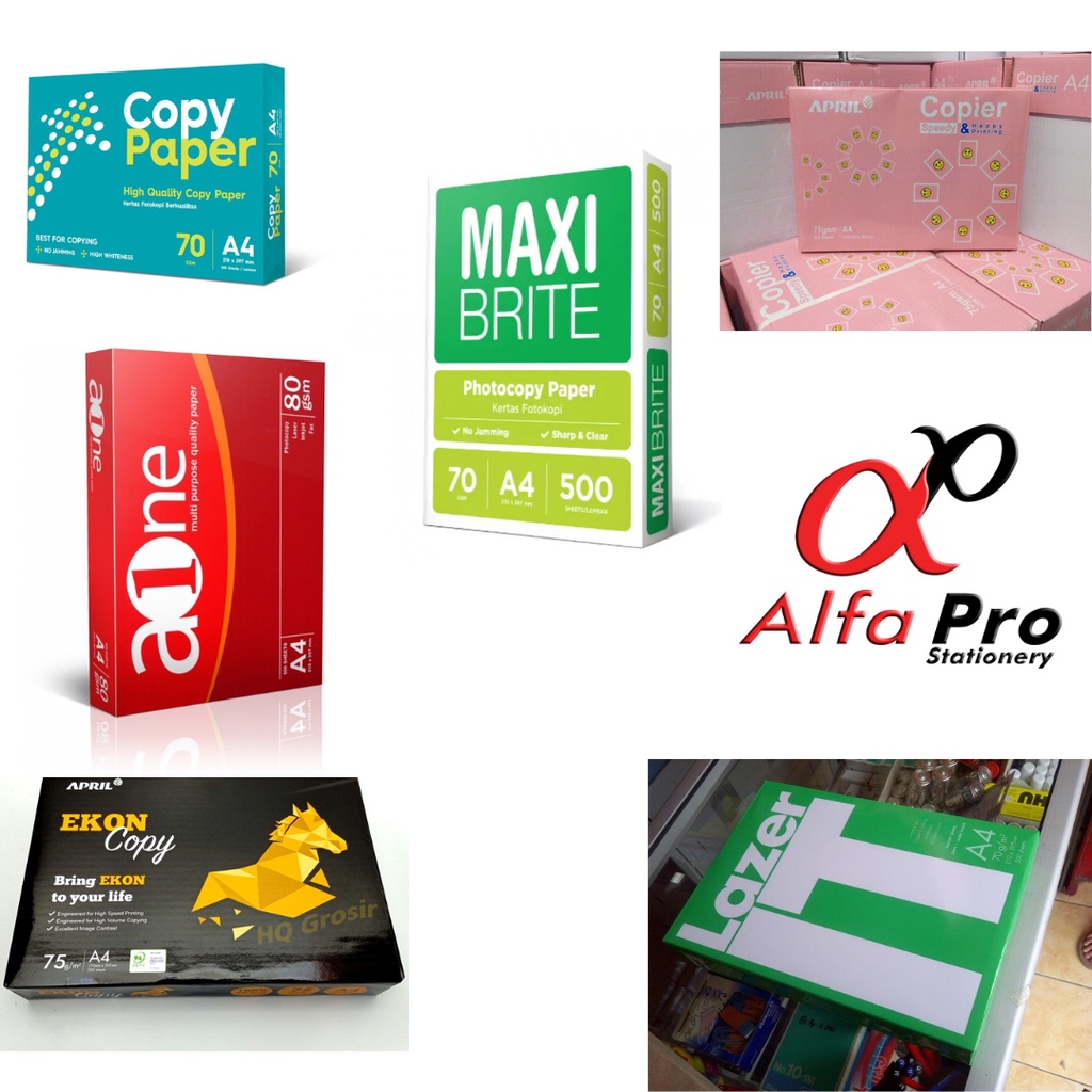 Hvs A4 Paper 70g - Photocopy Paper Non Brand Maxi Pplite Ekon Copypaper ...