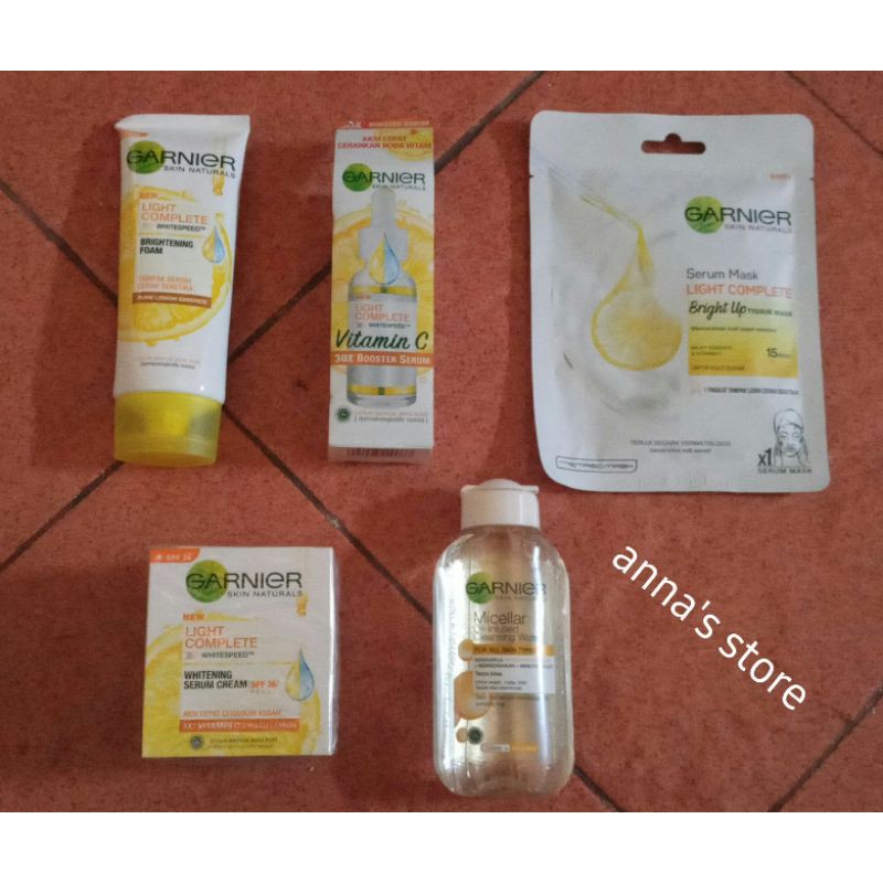 Garnier Complete Full Regiment Package (Green Skin Care) | Shopee ...