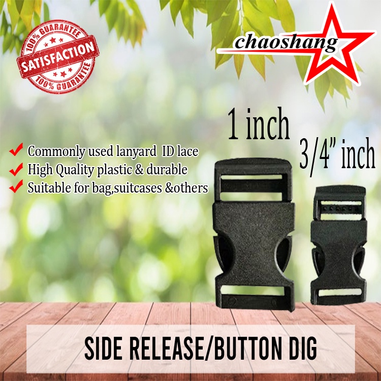 Quaff ID Button Dig/ Side Release (1inch&3/4inch)-100set's | Shopee ...