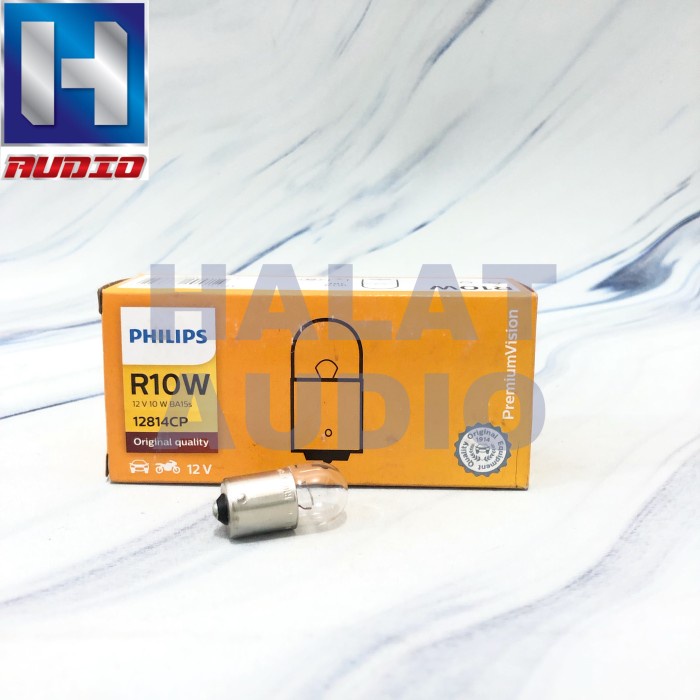 Original Philips R10W 10 Watt 12V 12 Volt Standard Halogen Light Bulbs ...