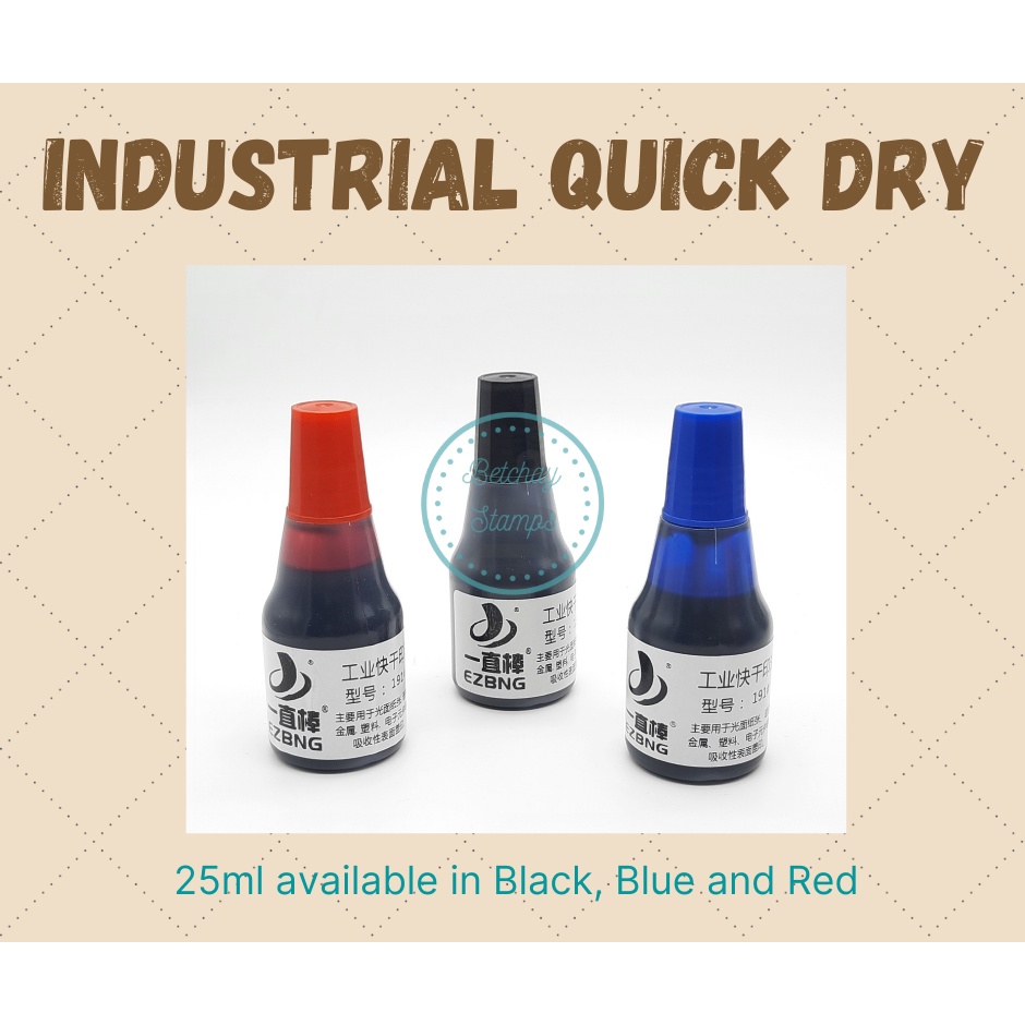 Betchay Stamp Industrial Quick Dry Refill Ink 25ml | Shopee Philippines