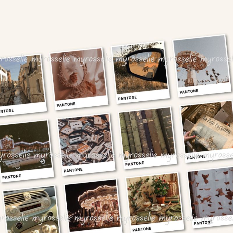 Vintage BROWN PANTONE STICKER For AESTHETIC STICKER | Shopee Philippines