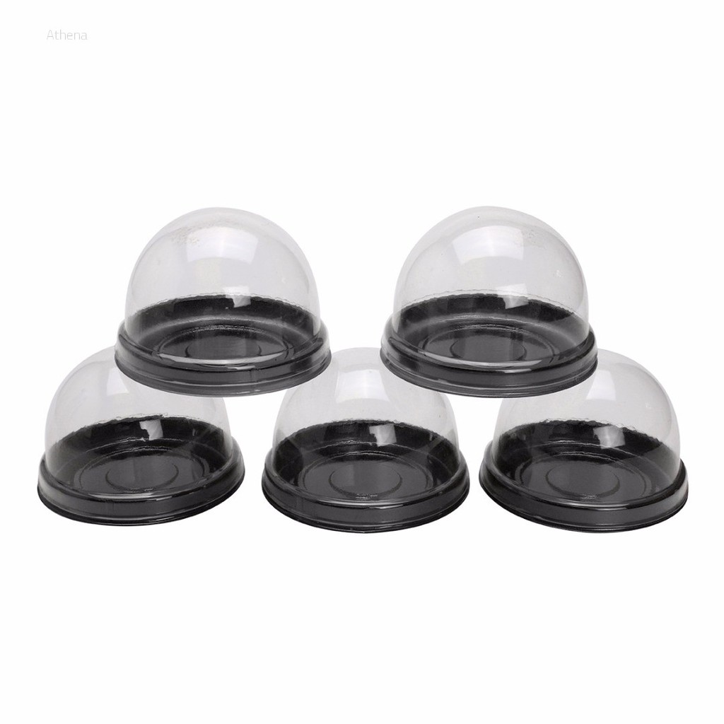 Athena 50pcs Clear Plastic Cake Packing Boxes Mini Cupcake Boxes Muffin ...