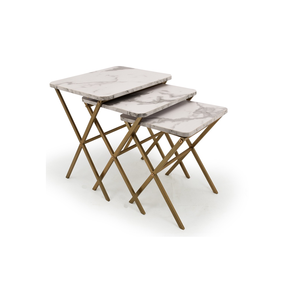 Nesting Table 3-piece in Marble 477 Gaisano Grand | Shopee Philippines