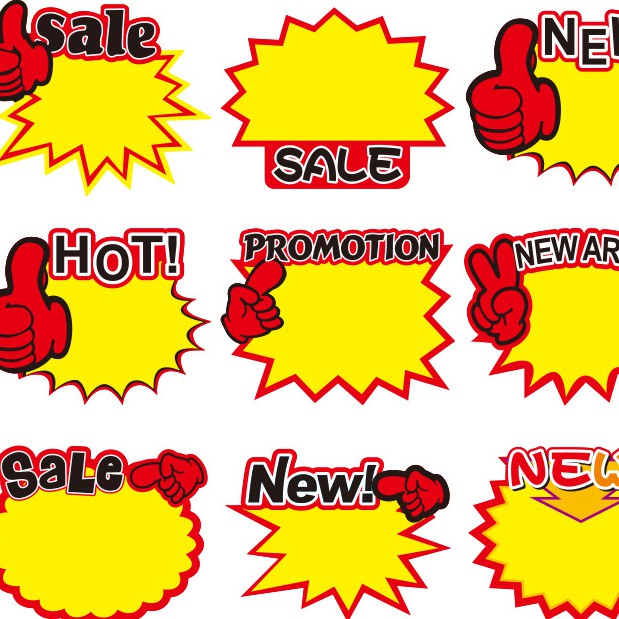 20 Pcs Explosion Label Price Tag Supermarket Fruit Promotion Board ...