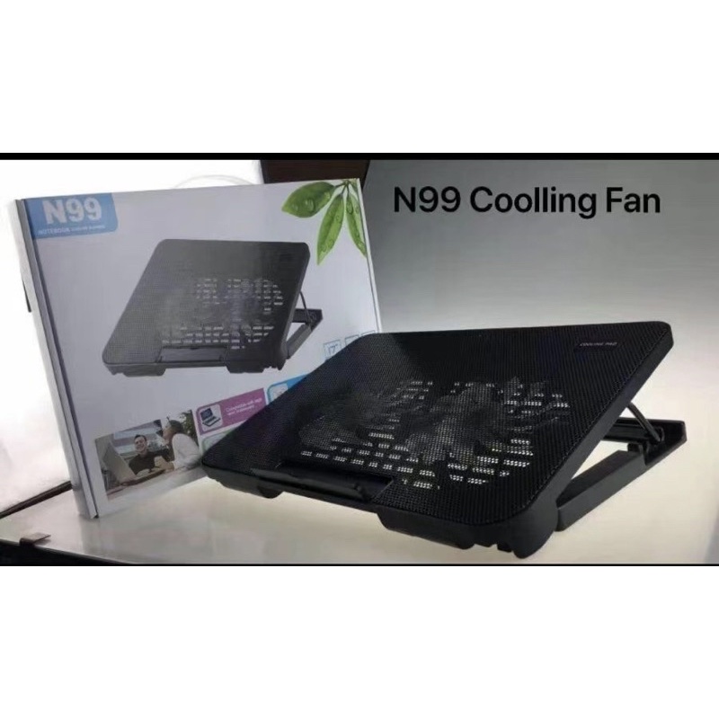 Cooling Pad for Laptop 9”-17” N99 Cooler Pad Stand Dual Fan | Shopee ...