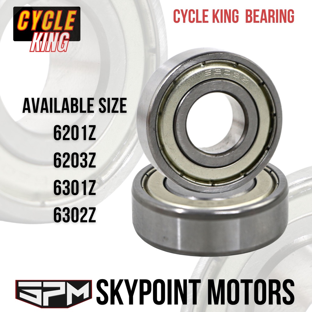 CYCLE KING Motorcycle Bearing (6201Z, 6203Z, 6301Z 6302Z) | Shopee ...