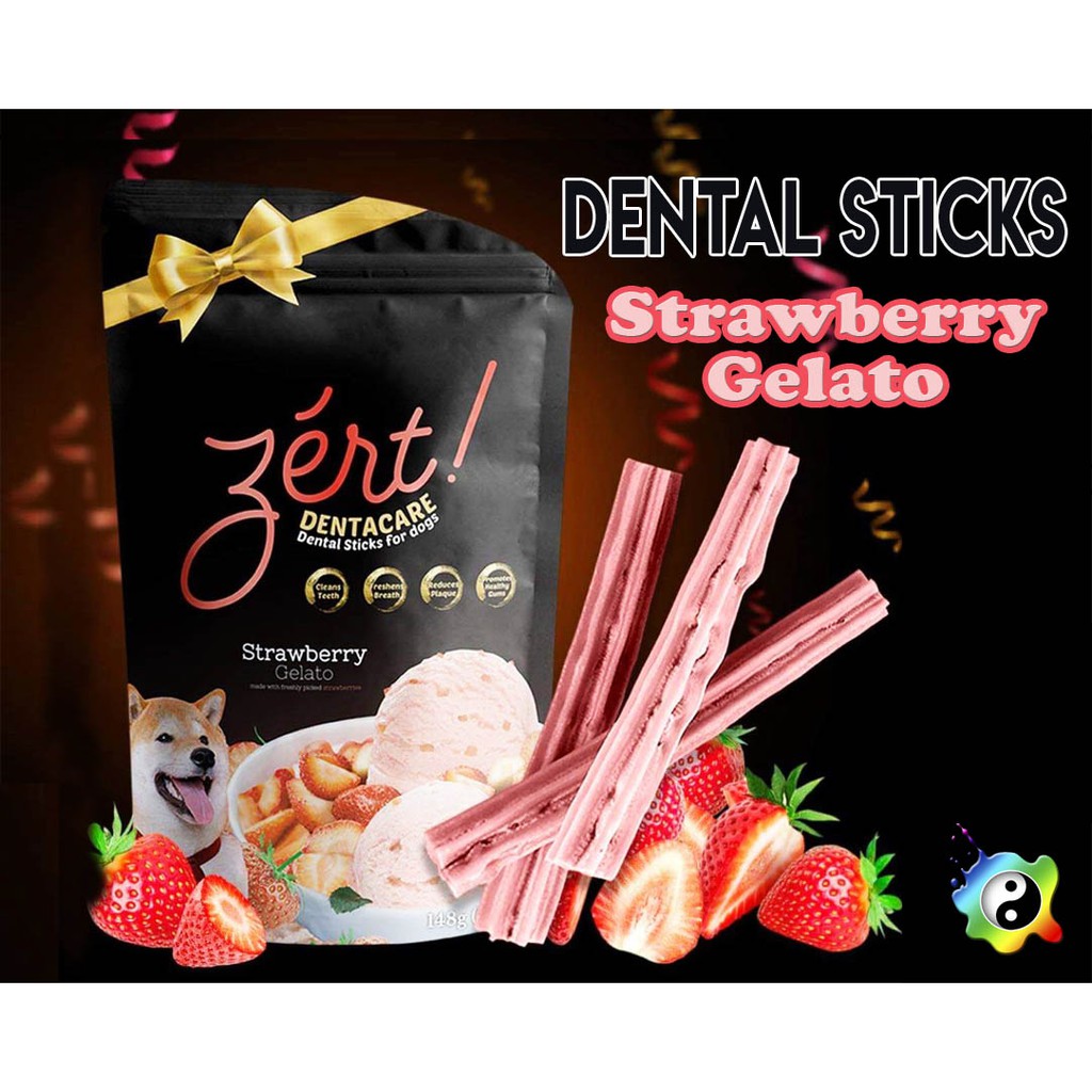 Zert Dentacare DENTAL STICKS (Strawberry Gelato) | Shopee Philippines