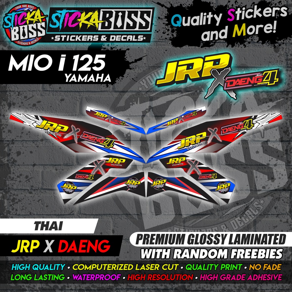 Mio i 125 (JRP x DAENG EDITION) [ASSORTED COLORS] Sticker Decals ...