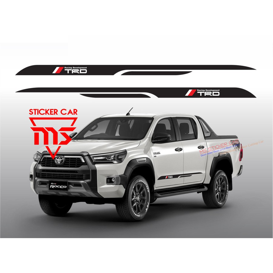 Toyota trd hilux fortuner avanza rush side body Car sticker sticker ...