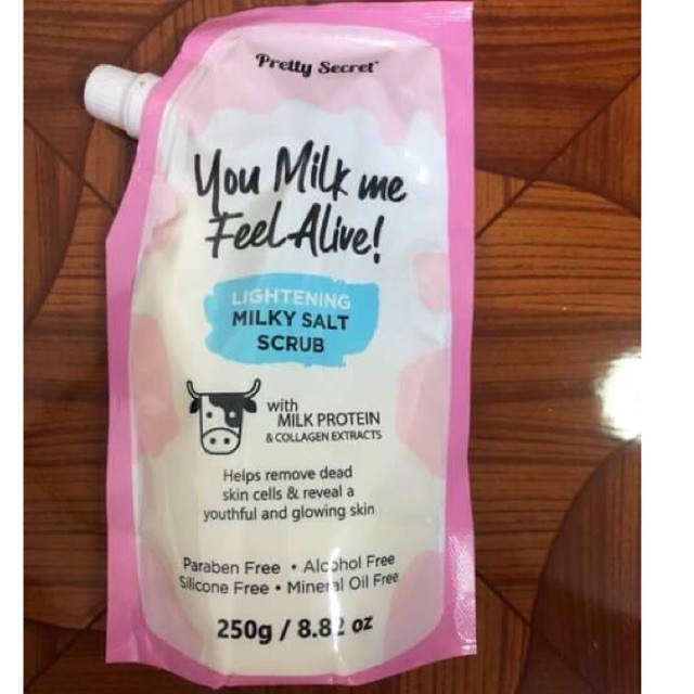 PRETTY SECRET Lightening Milky Salt Scrub 250G | Shopee Philippines
