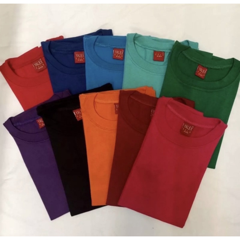 Yalex Tshirts Kids Size PLAIN COD | Shopee Philippines
