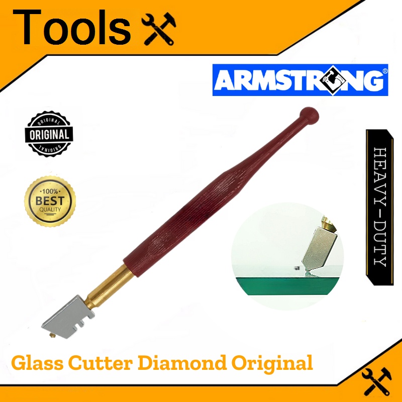 Armstrong Glass Cutter Diamond Tip Original Heavy Duty Glass Cutting ...