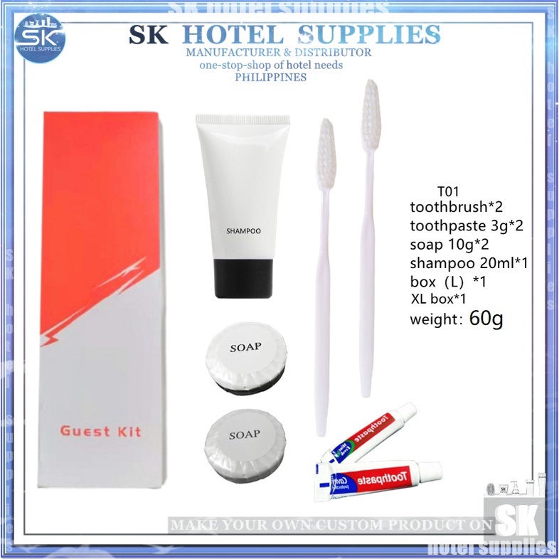 100sets Double room Hotel Guest Kit ( 2white Toothbrush+2Toothpaste ...
