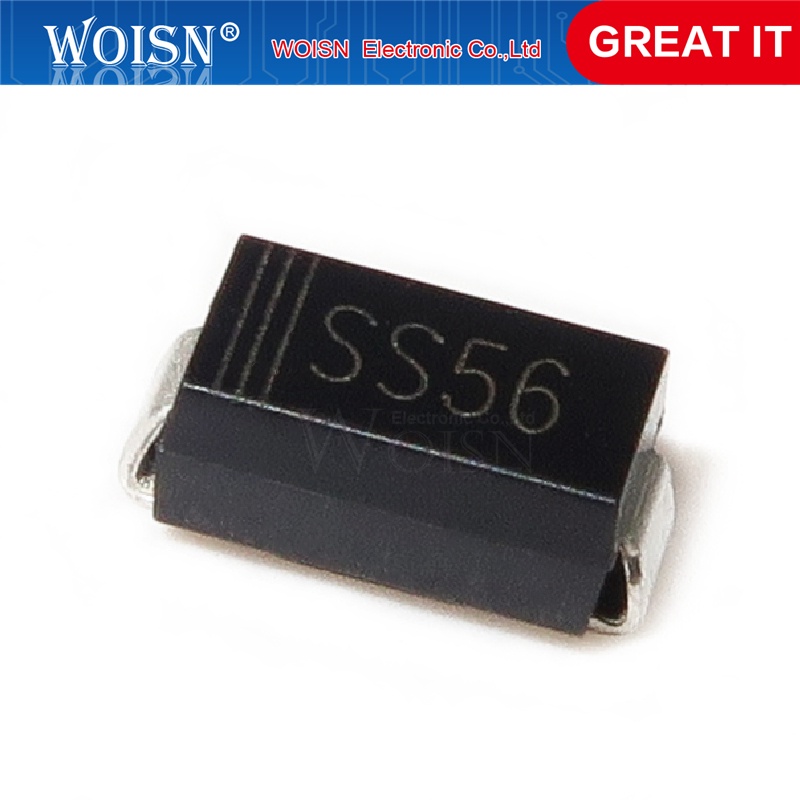 20pcs/lot SS56 DO-214AC SR560 SS56B 60V 5A SMA SMD Schottky diode New original In Stock | Shopee ...