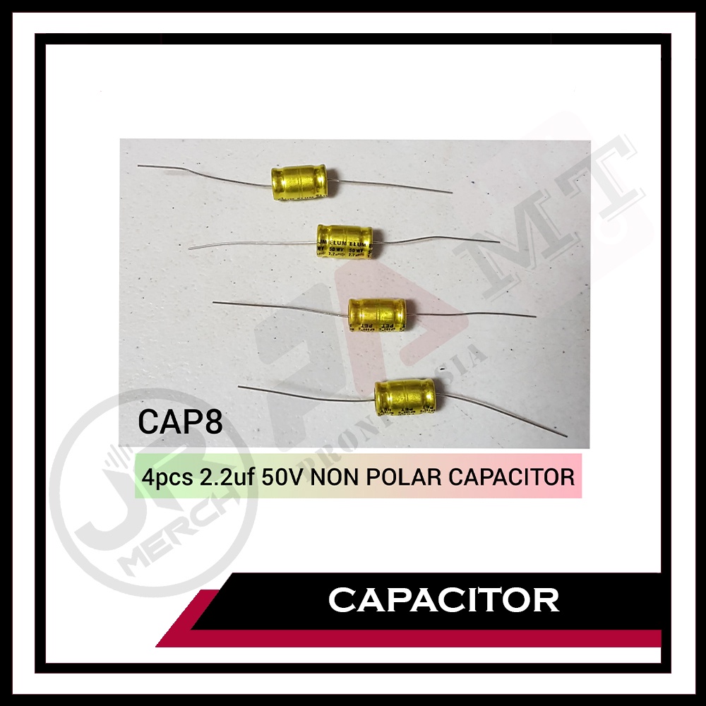 4pcs Non Polar Capacitor 50V 2.2uf / 3.3uf / 4.7uf / 6.8uf | Shopee ...