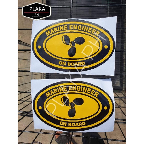 Marine Engineer Sticker Decal 2pcs | Shopee Philippines