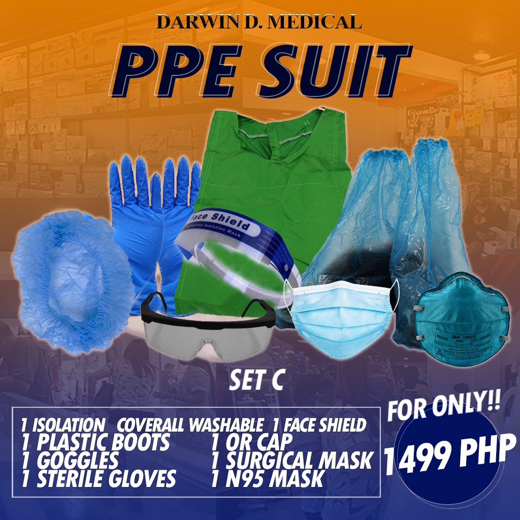PPE SET FOR HEALTH WORKERS SET C (PERSONAL PROTECTIVE EQUIPMENT ...