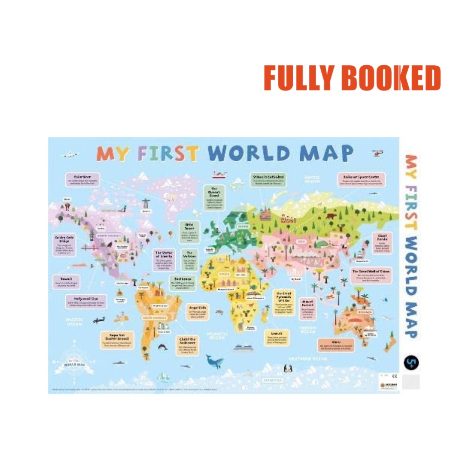 Wall Chart: My First World Map | Shopee Philippines