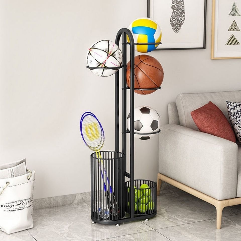 Basketball Rack Floor Rack Storage Rack Rack Simple Iron Basketball ...
