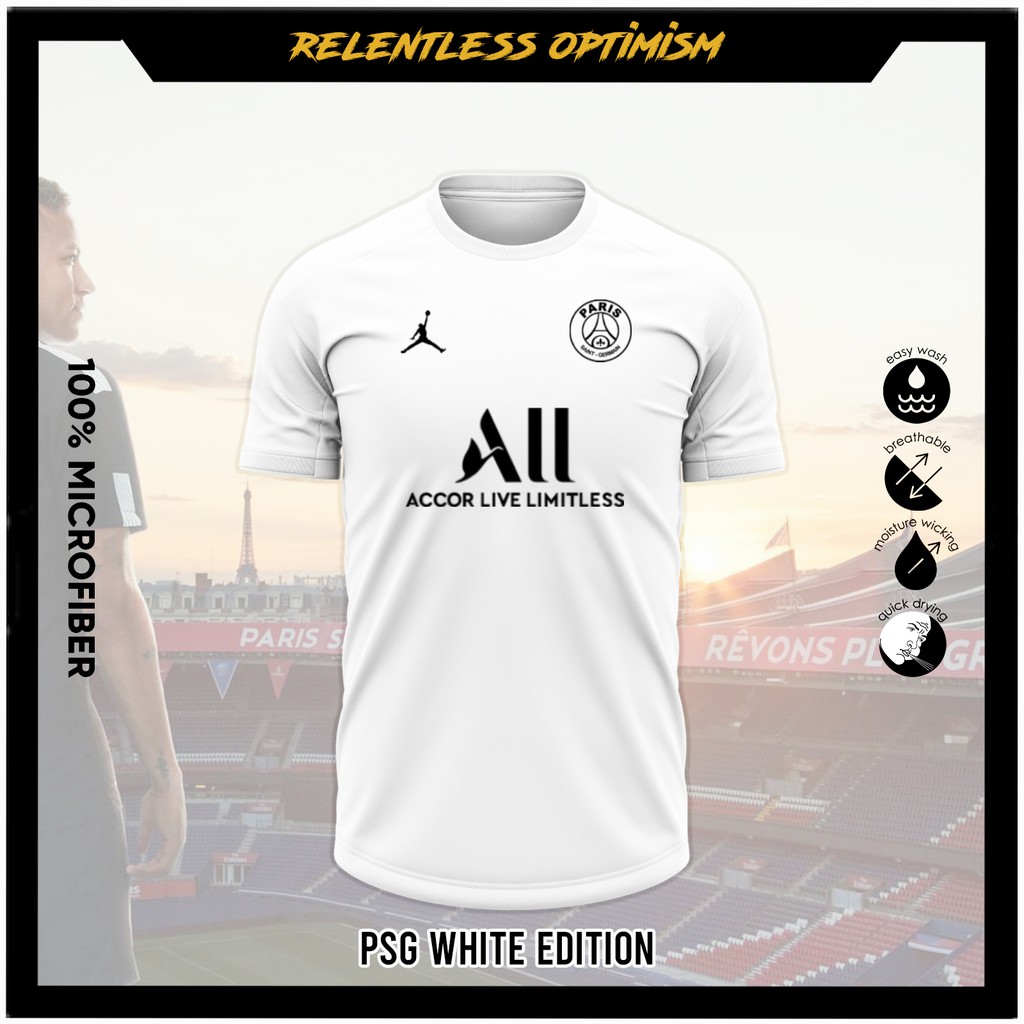 PSG Jersey Paris Saint Germain Jersi PSG Football Jersey White Edition ...
