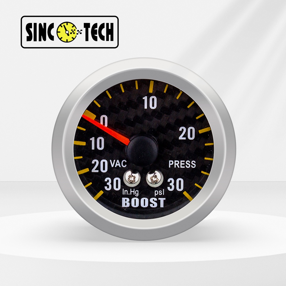 Sinco Tech 2" 6051 Turbo psi Carbon face Gauge Boost psi Auto Meter ...