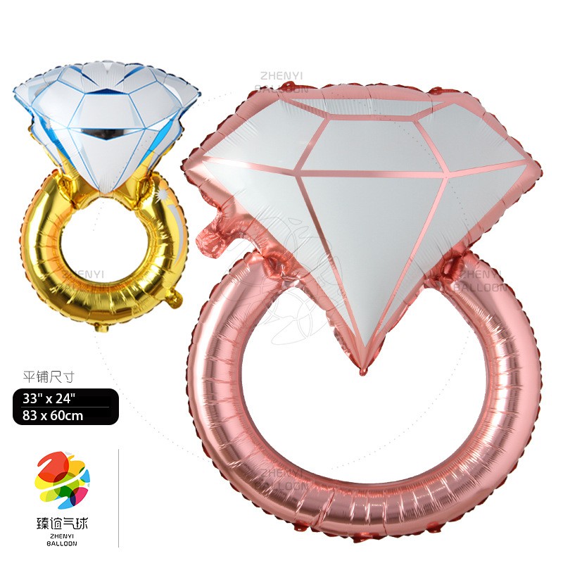 18 29 inch DIAMOND RING balloon wedding decoration birthday decoration ...