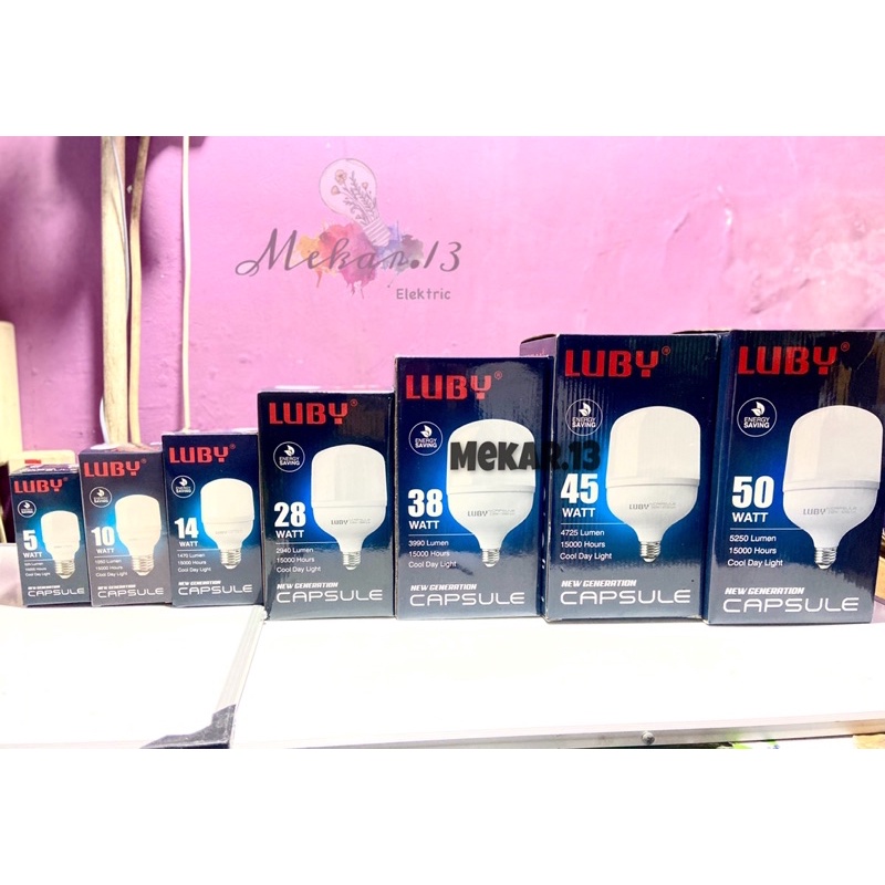 CAHAYA LUBY Capsule LED Lamp white light 5W, 10W, 14W, 18W, 28W, 38W ...