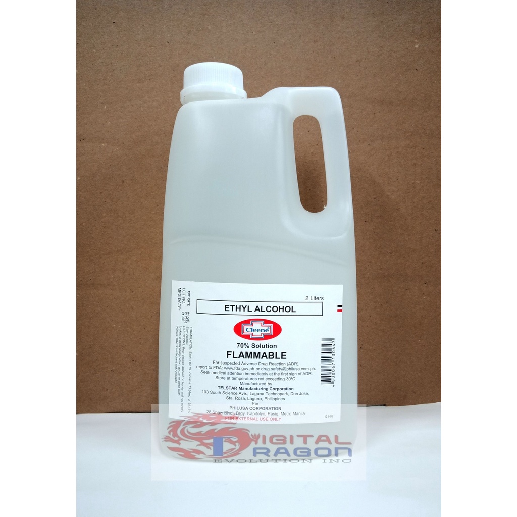Authentic CLEENE Ethyl Alcohol 70% Solution 1 Gallon/ 1L (Disinfectants ...